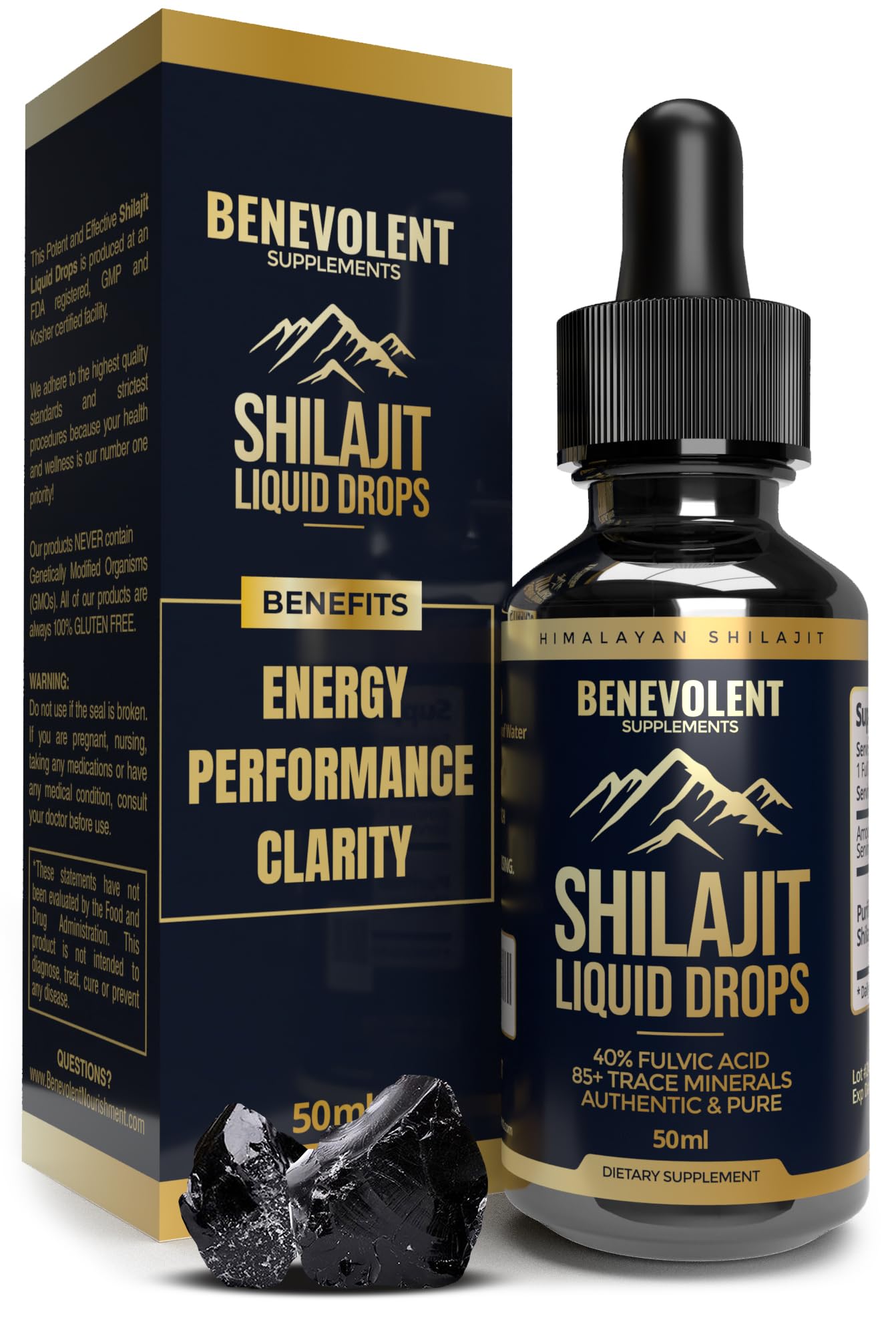 Pure Himalayan Shilajit liquid drops