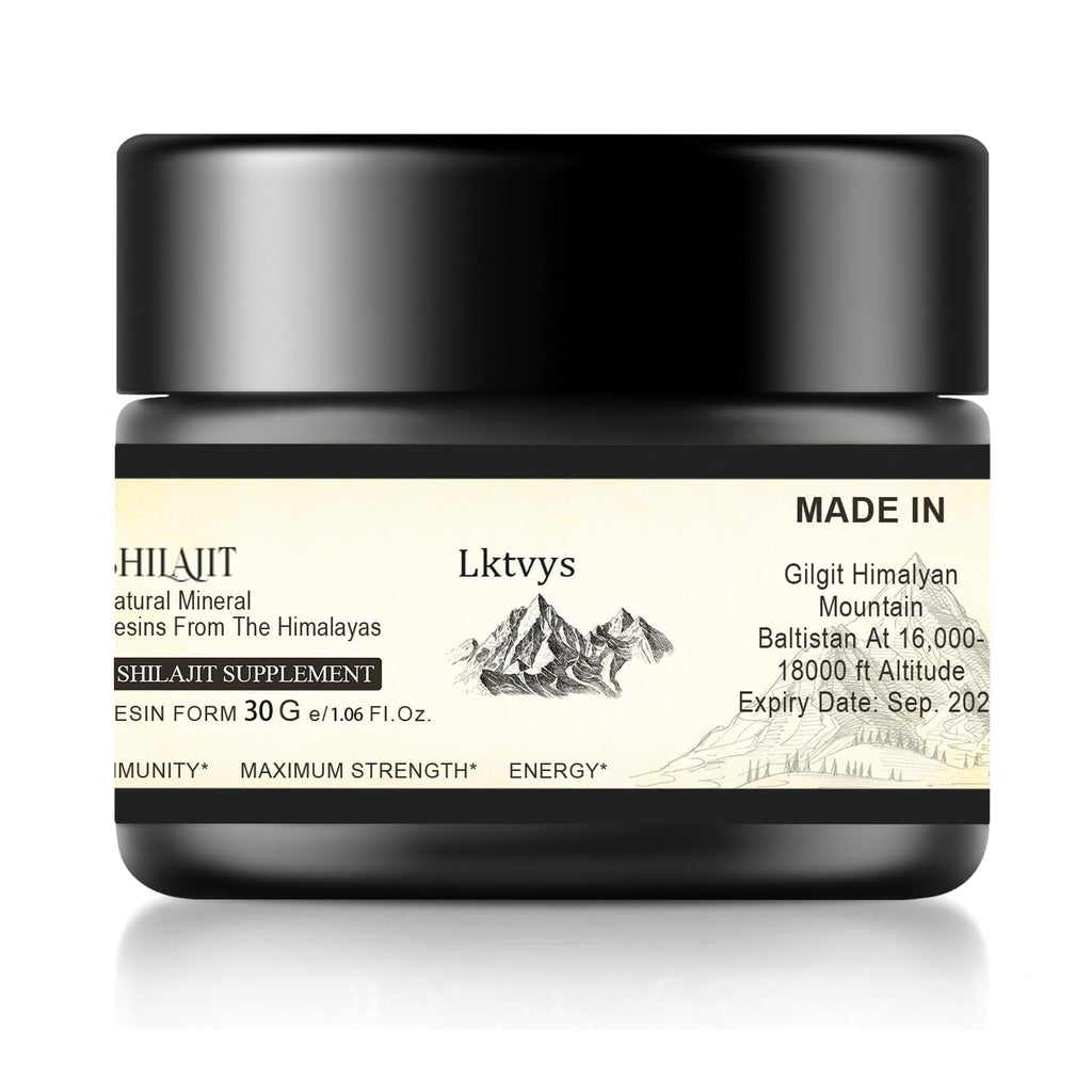 pure Himalayan Shilajit resin supplement