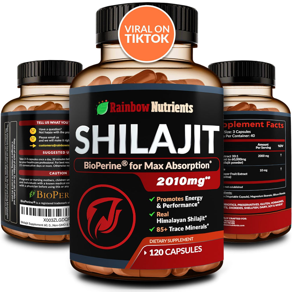 Pure Himalayan Shilajit trace minerals capsules