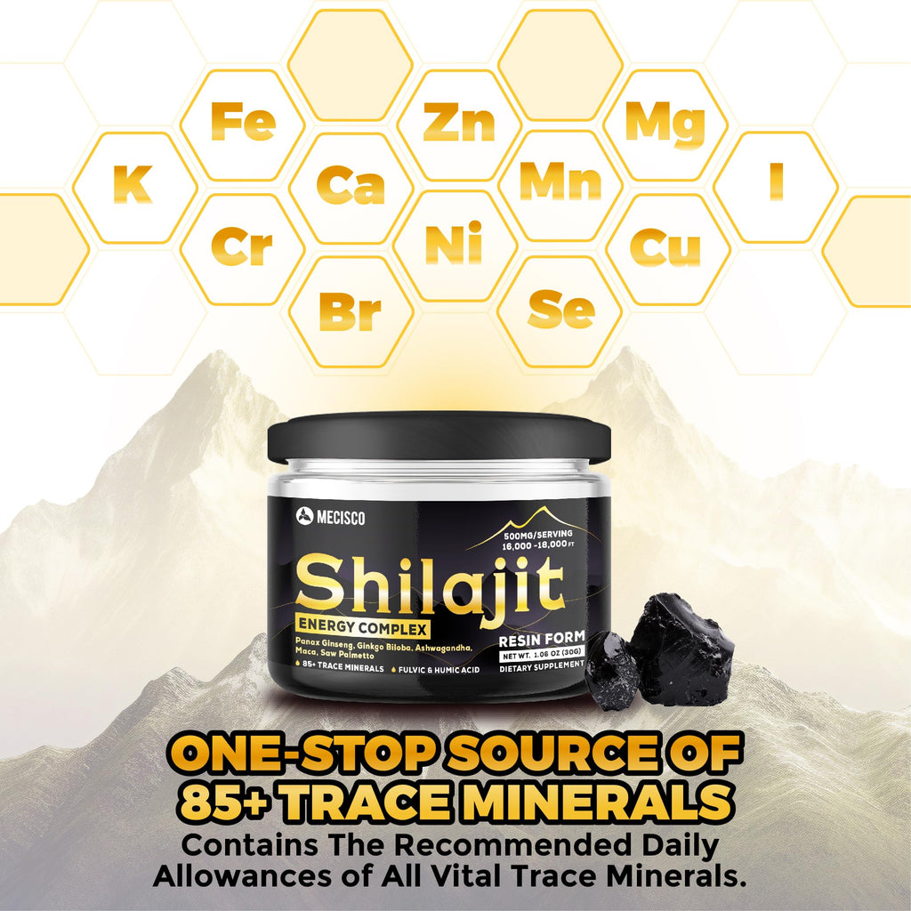 Pure Himalayan shilajit with ginkgo