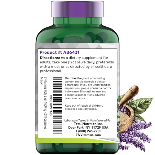 pure holy basil extract capsules