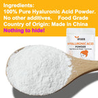 pure hyaluronic acid for hydration