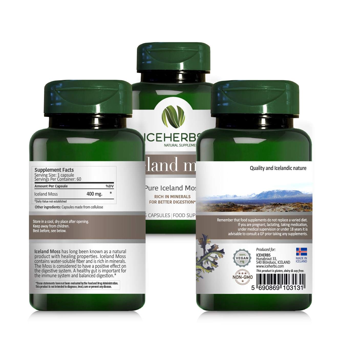pure Iceland Moss mineral benefits