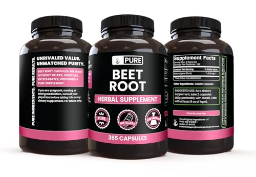 pure ingredients beet root capsules