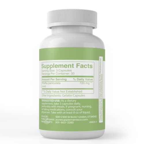 pure ingredients blended vitamin capsules