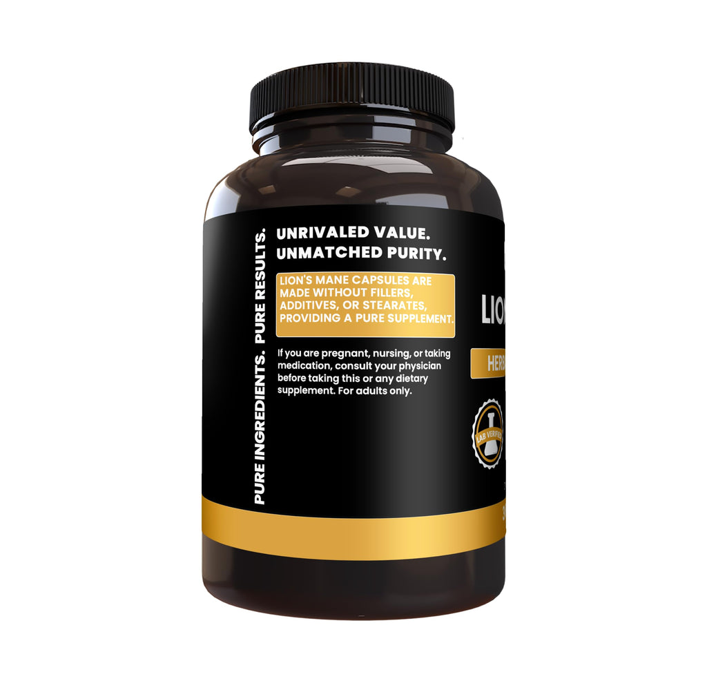 pure ingredients lion's mane for mental clarity