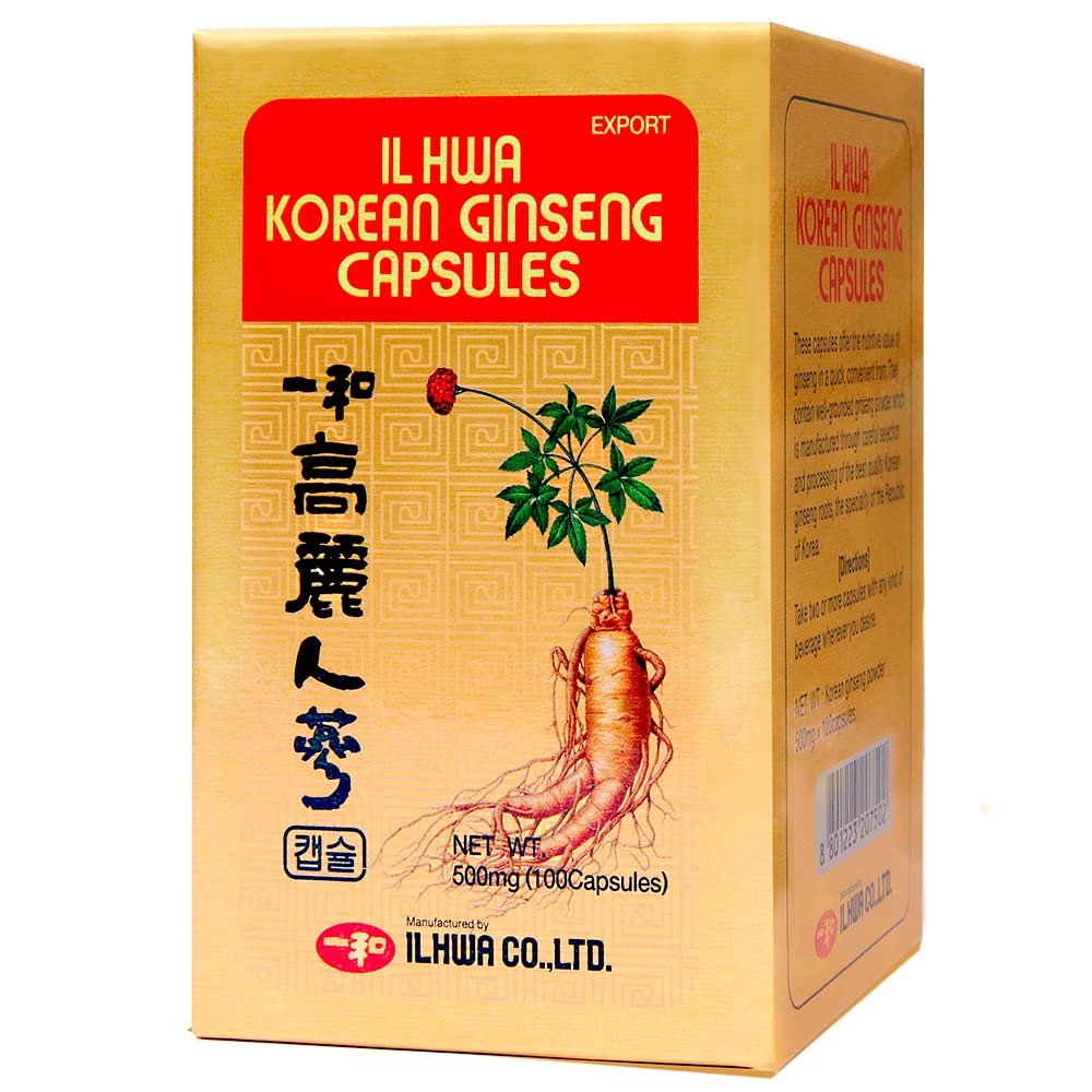 pure Korean ginseng capsules for energy