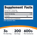 Pure L-Citrulline supplement for energy