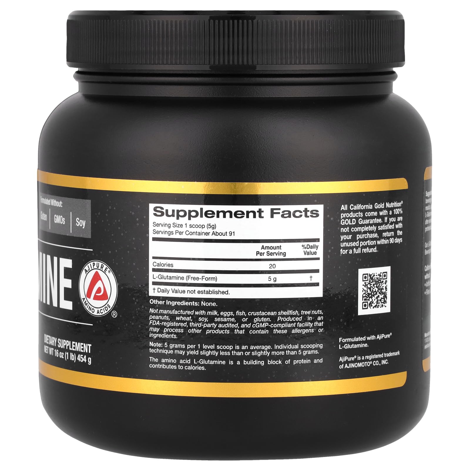 pure l-glutamine for digestive health
