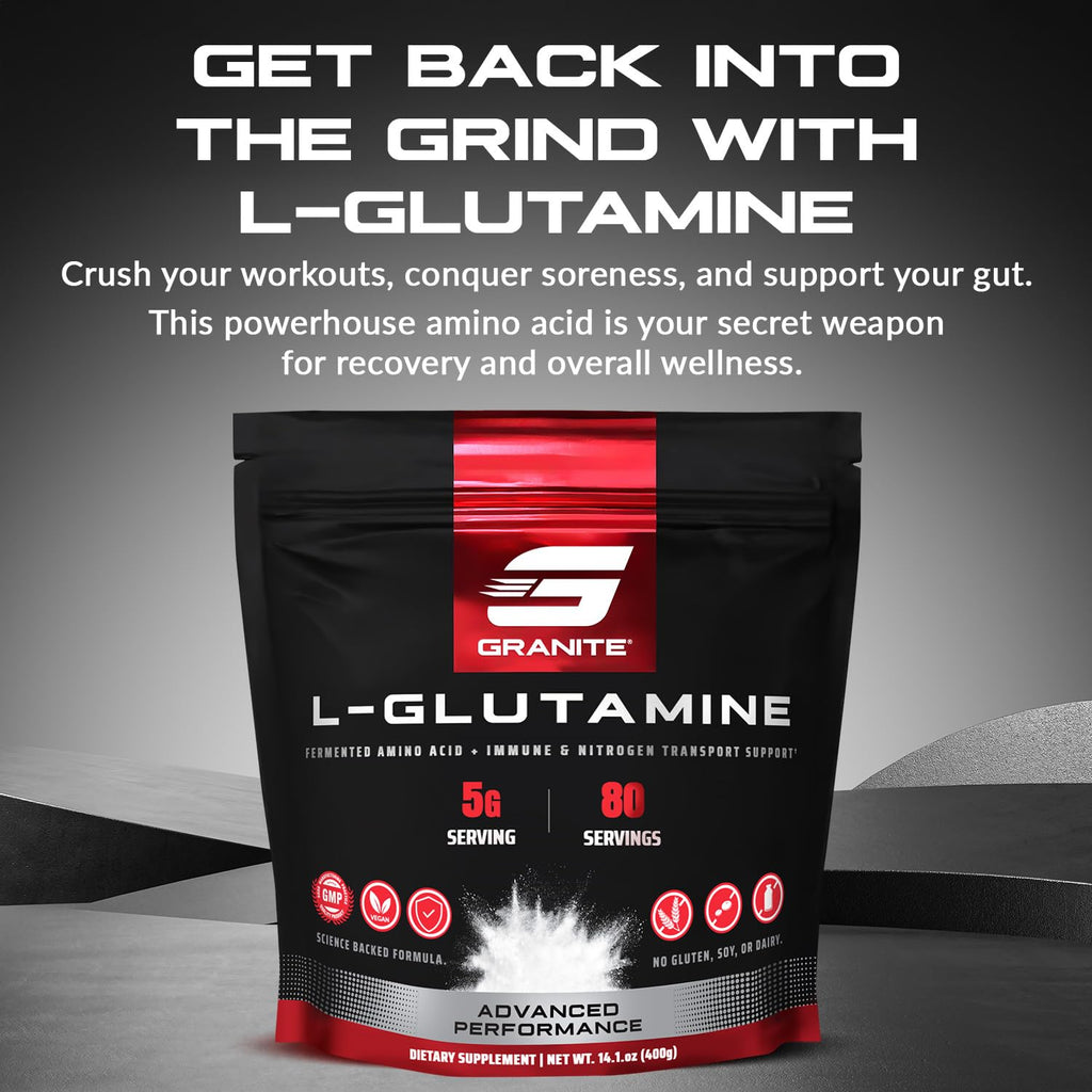 Pure L-Glutamine powder for athletes