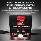 Pure L-Glutamine powder for athletes