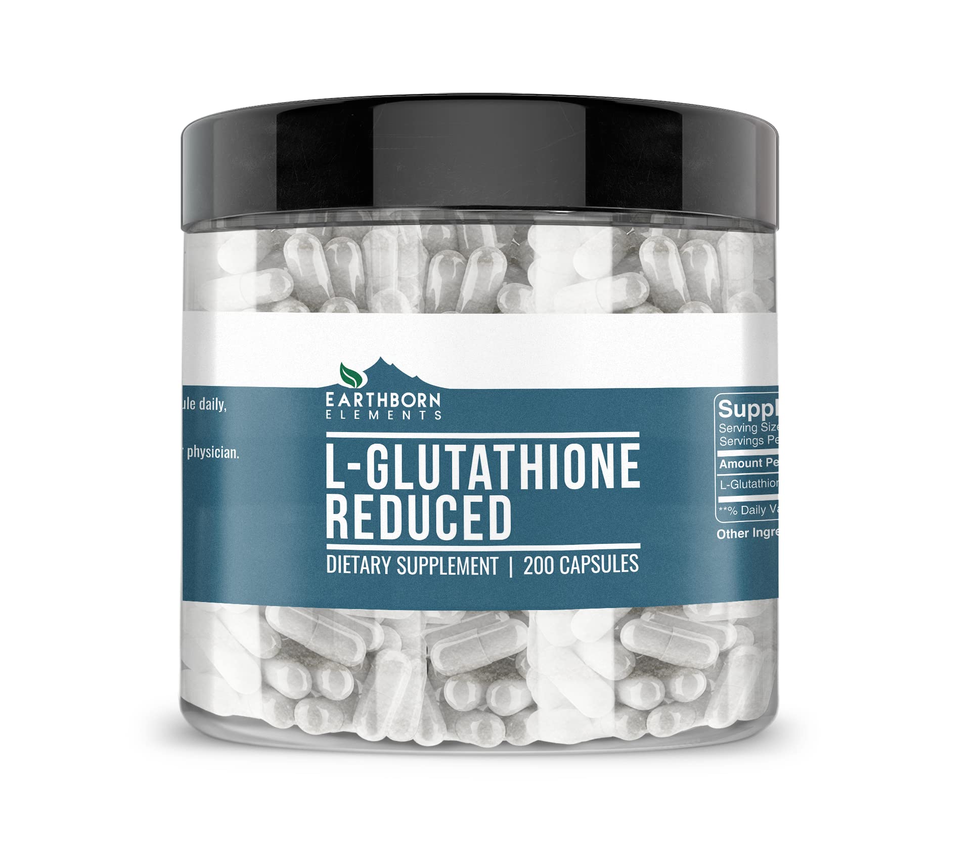 pure L-Glutathione supplement capsules