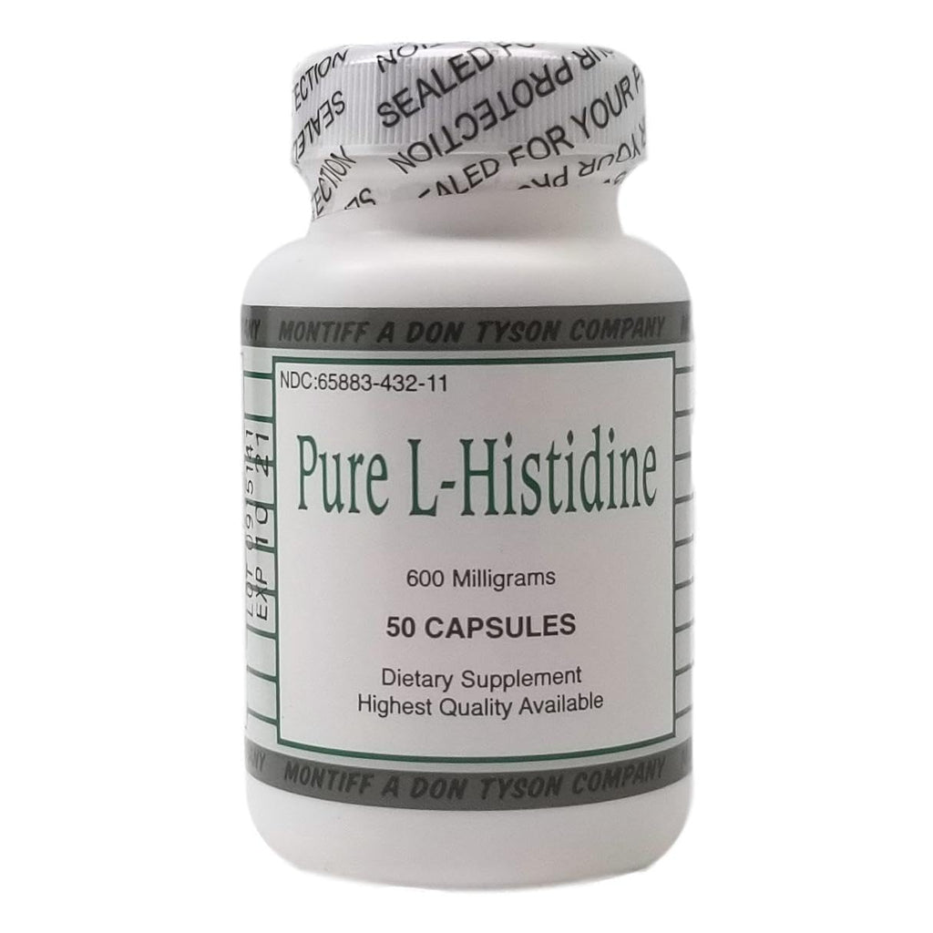 Pure L-Histidine 600 mg capsules