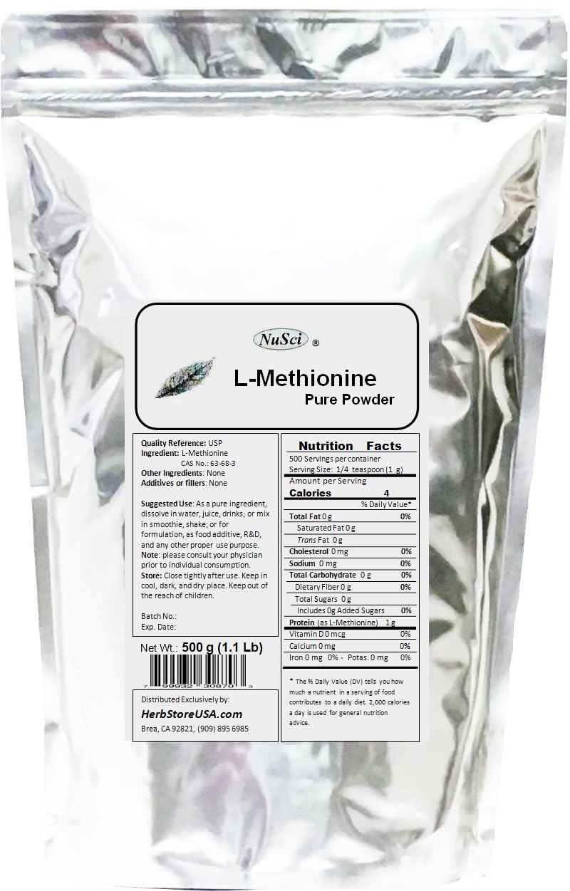 Pure L-Methionine Powder for supplements