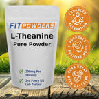 pure l-theanine supplement with scoop