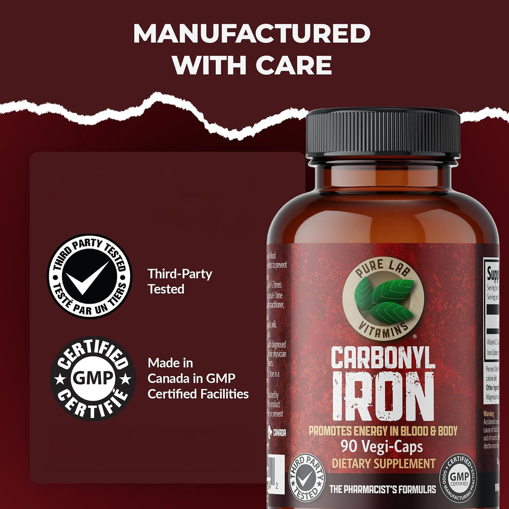 Pure Lab Vitamins vegetarian iron capsules