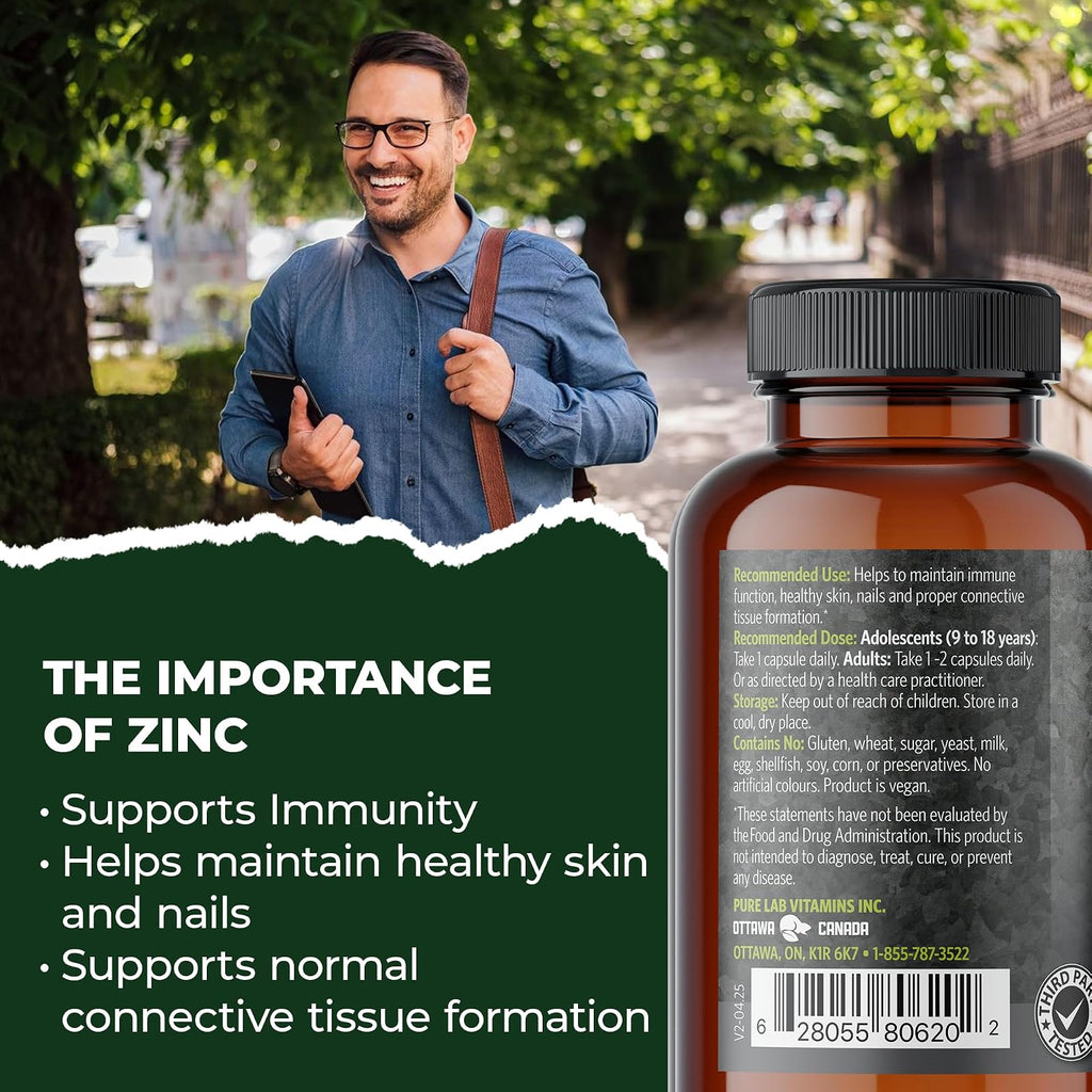 Pure Lab Zinc for better absorption