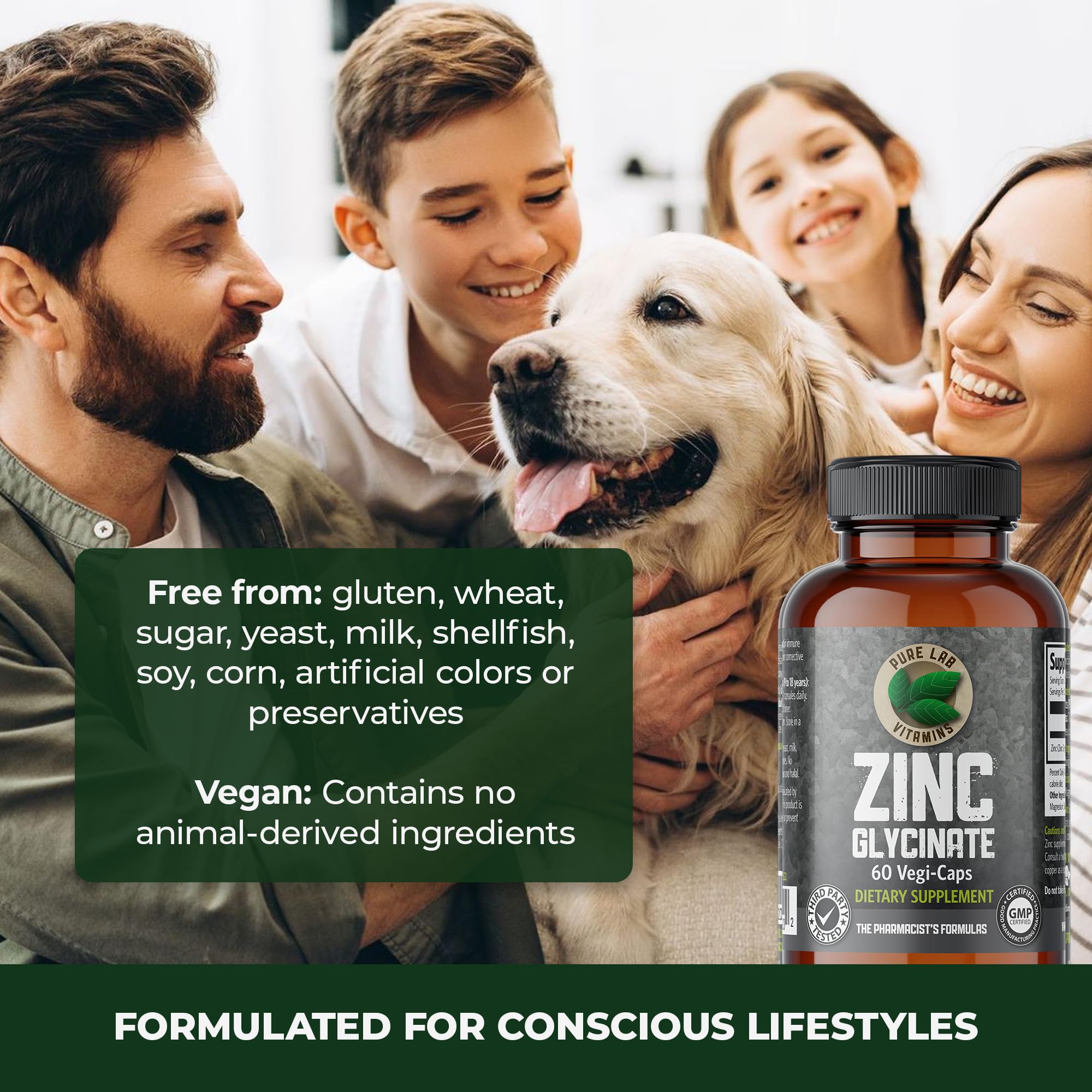 pure lab zinc for enhanced immunity