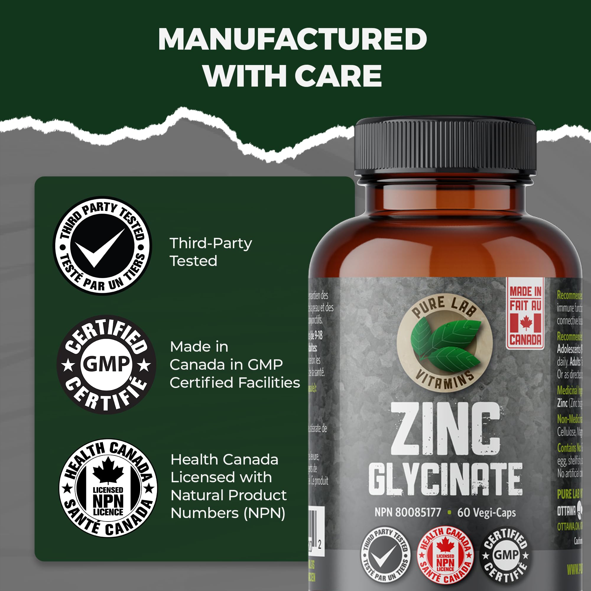 Pure Labs zinc for immune boost