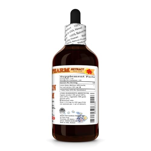 pure lemon balm tincture for stress