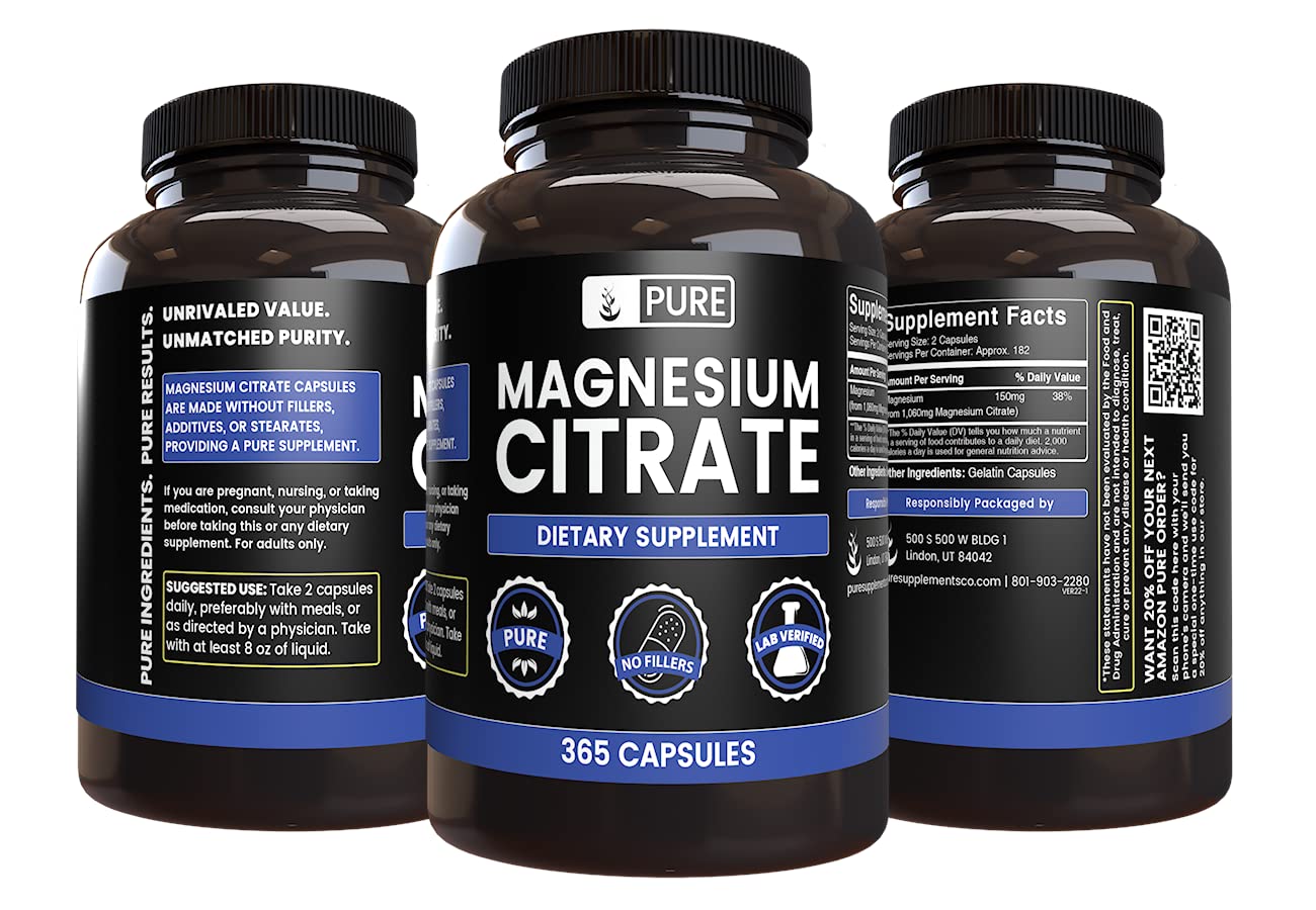 pure magnesium capsules for better sleep