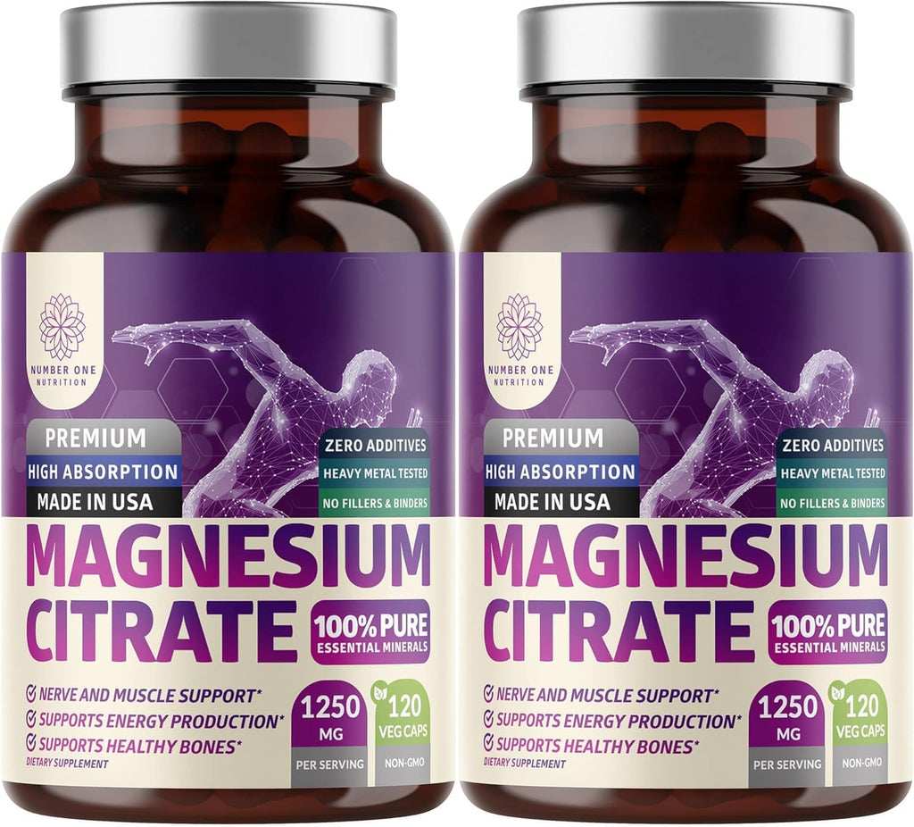 pure magnesium citrate capsules for energy