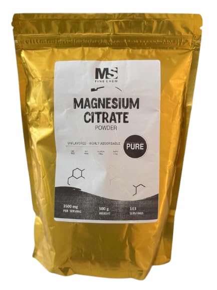 pure magnesium citrate powder supplement