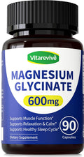 Pure Magnesium Glycinate 600 mg capsules