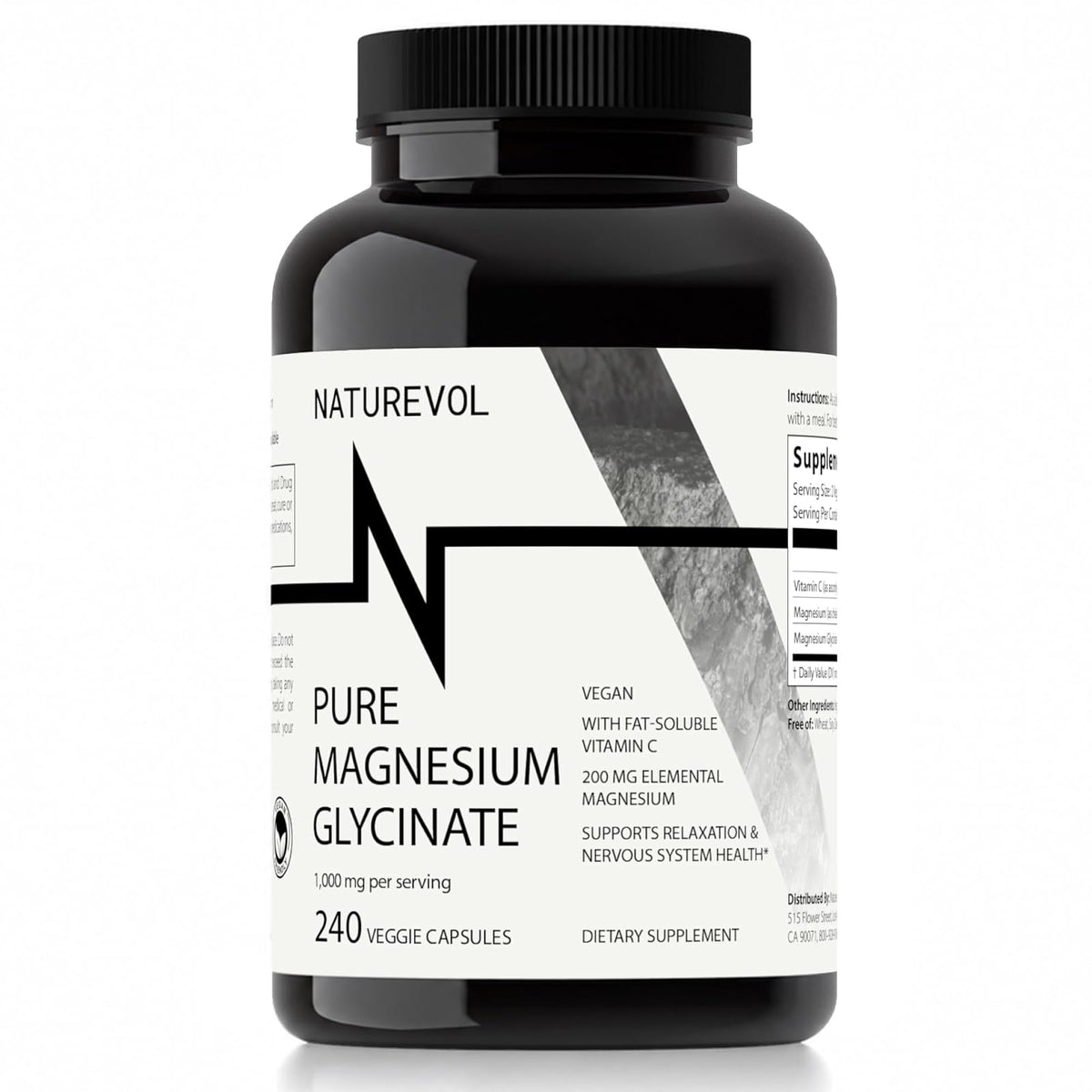 Pure Magnesium Glycinate capsules for relaxation