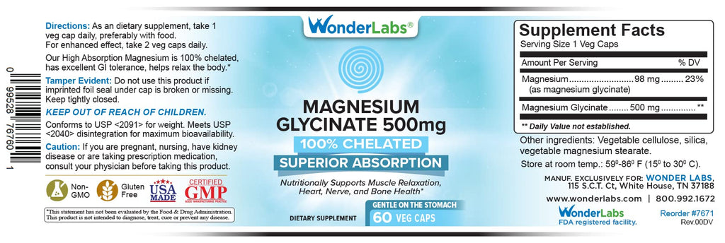 pure magnesium glycinate for better sleep