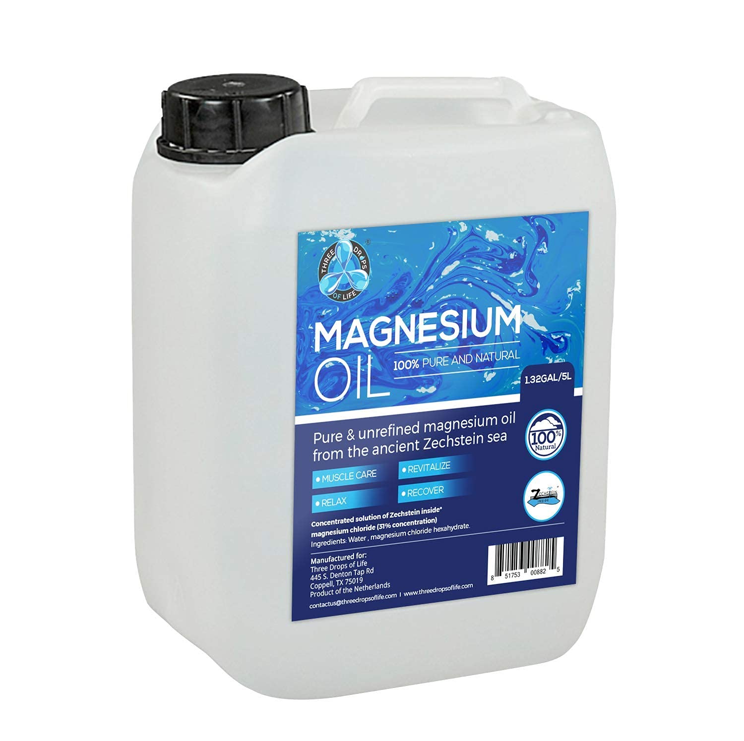 pure magnesium oil for muscle relief