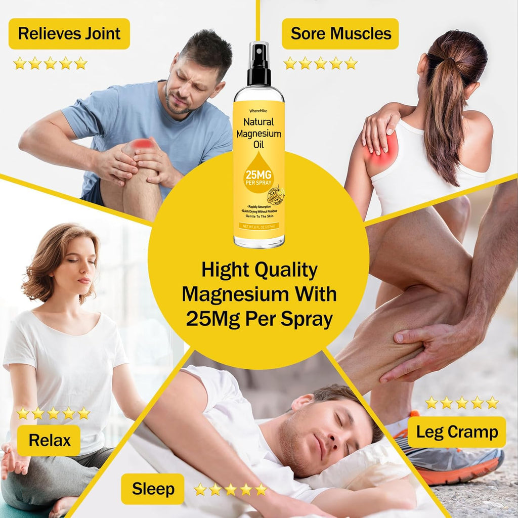 pure magnesium oil for muscle relief
