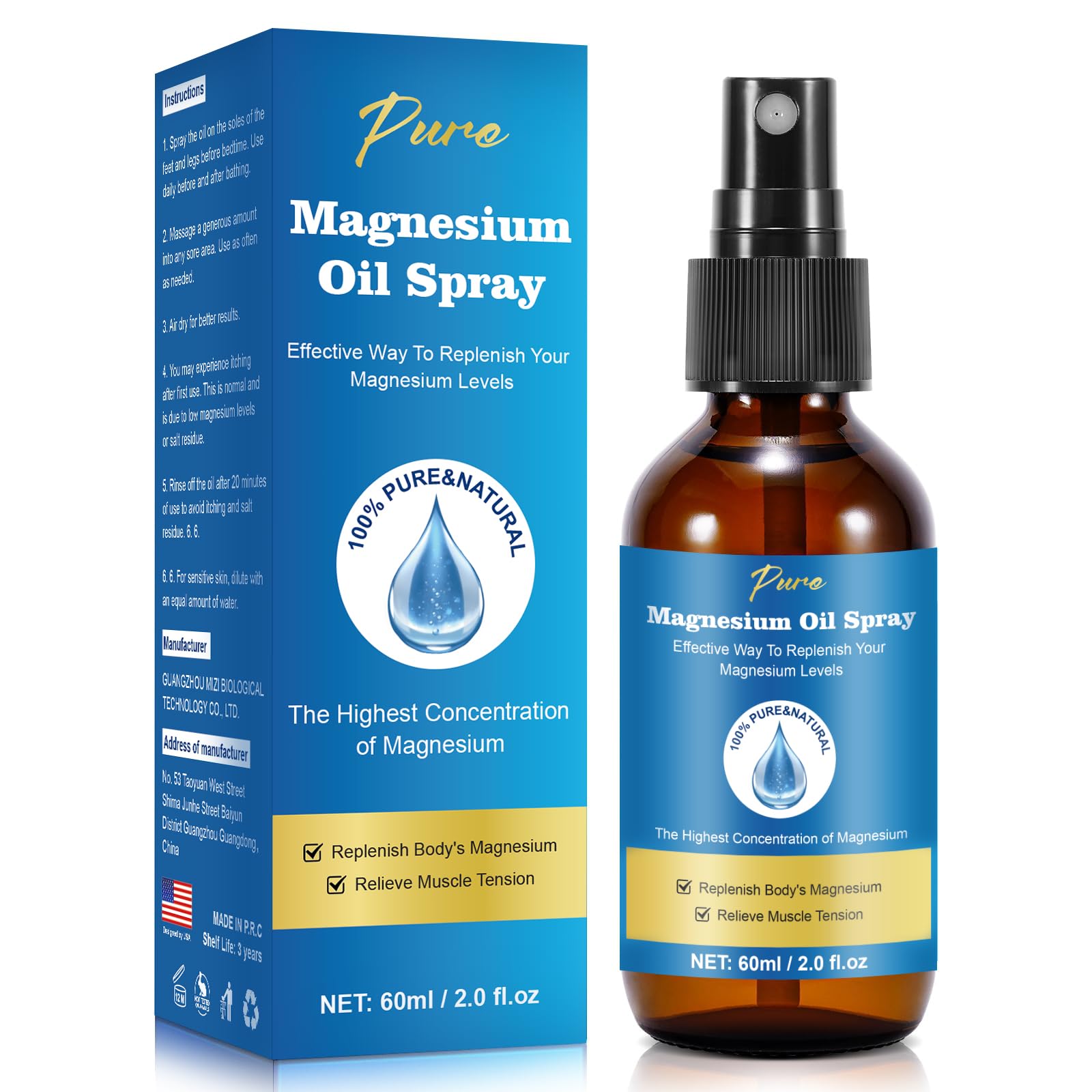 pure magnesium oil spray benefits