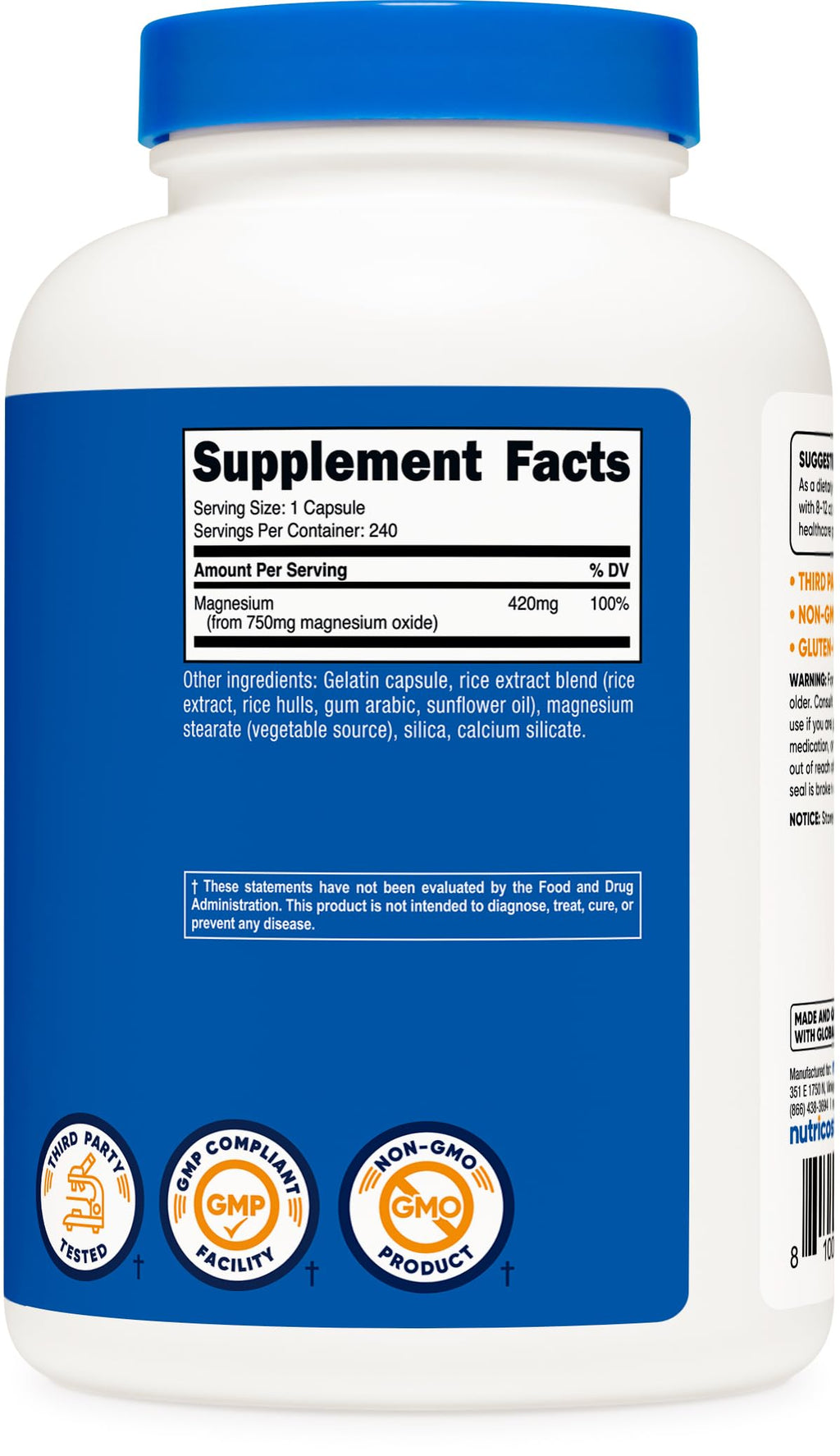 pure magnesium oxide for health
