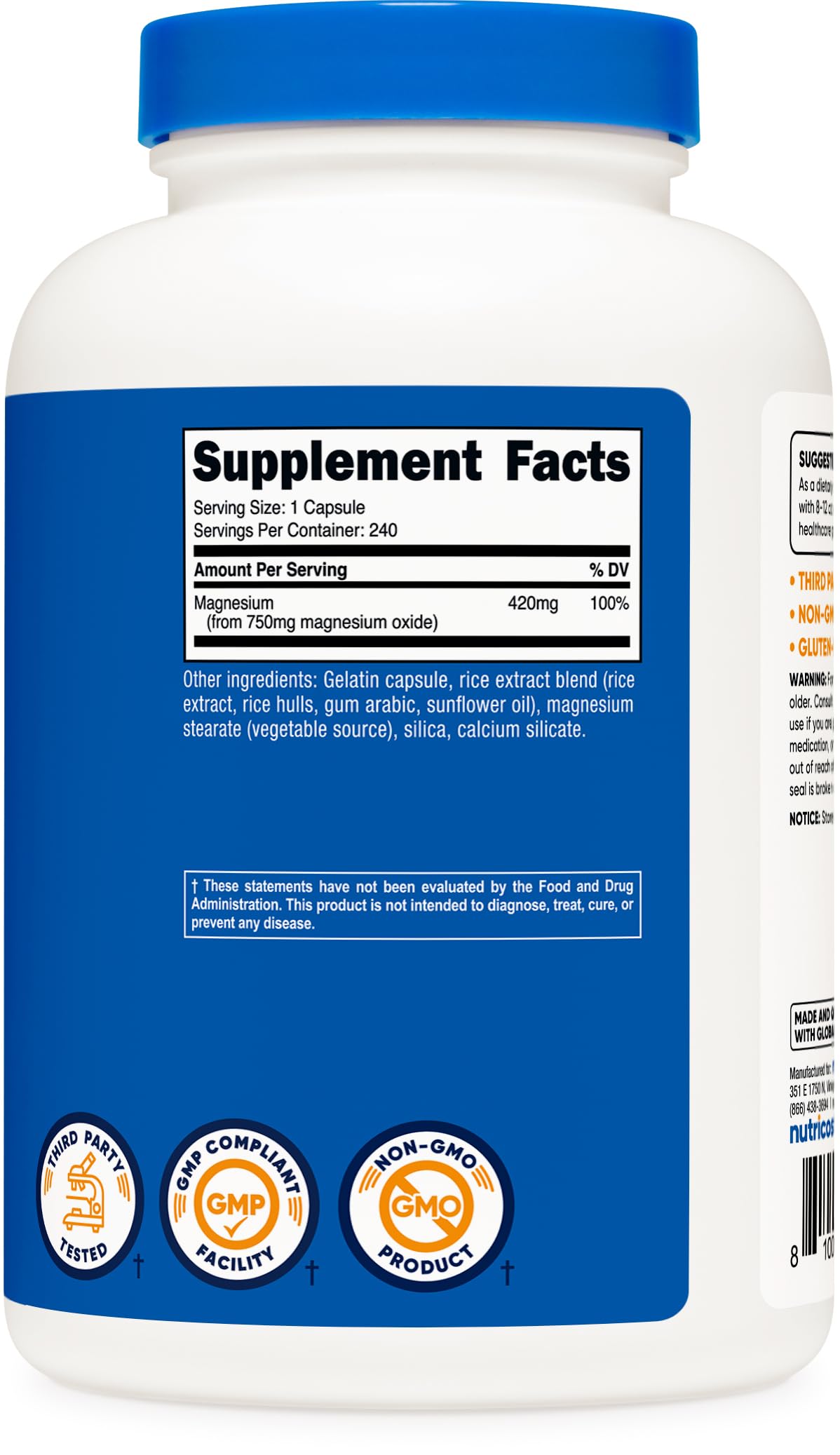pure magnesium oxide for health