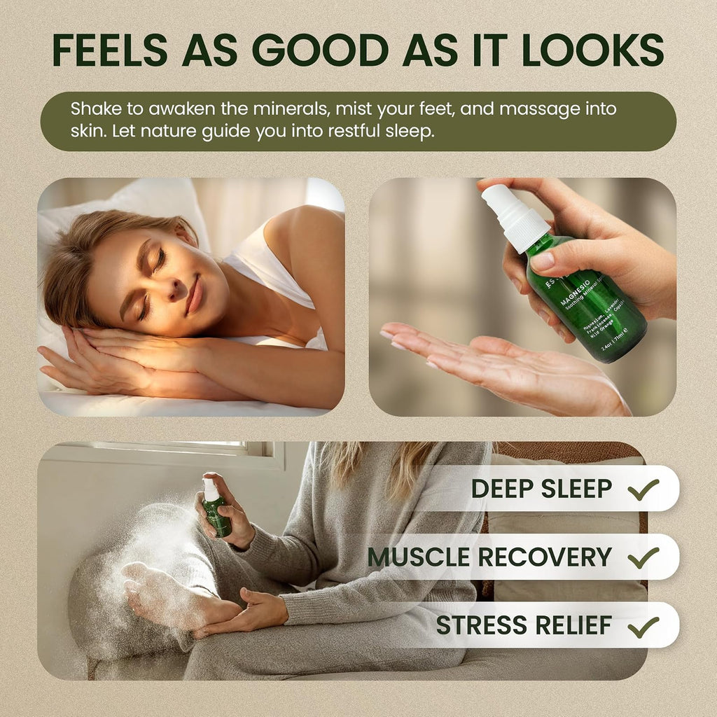 pure magnesium spray for better sleep