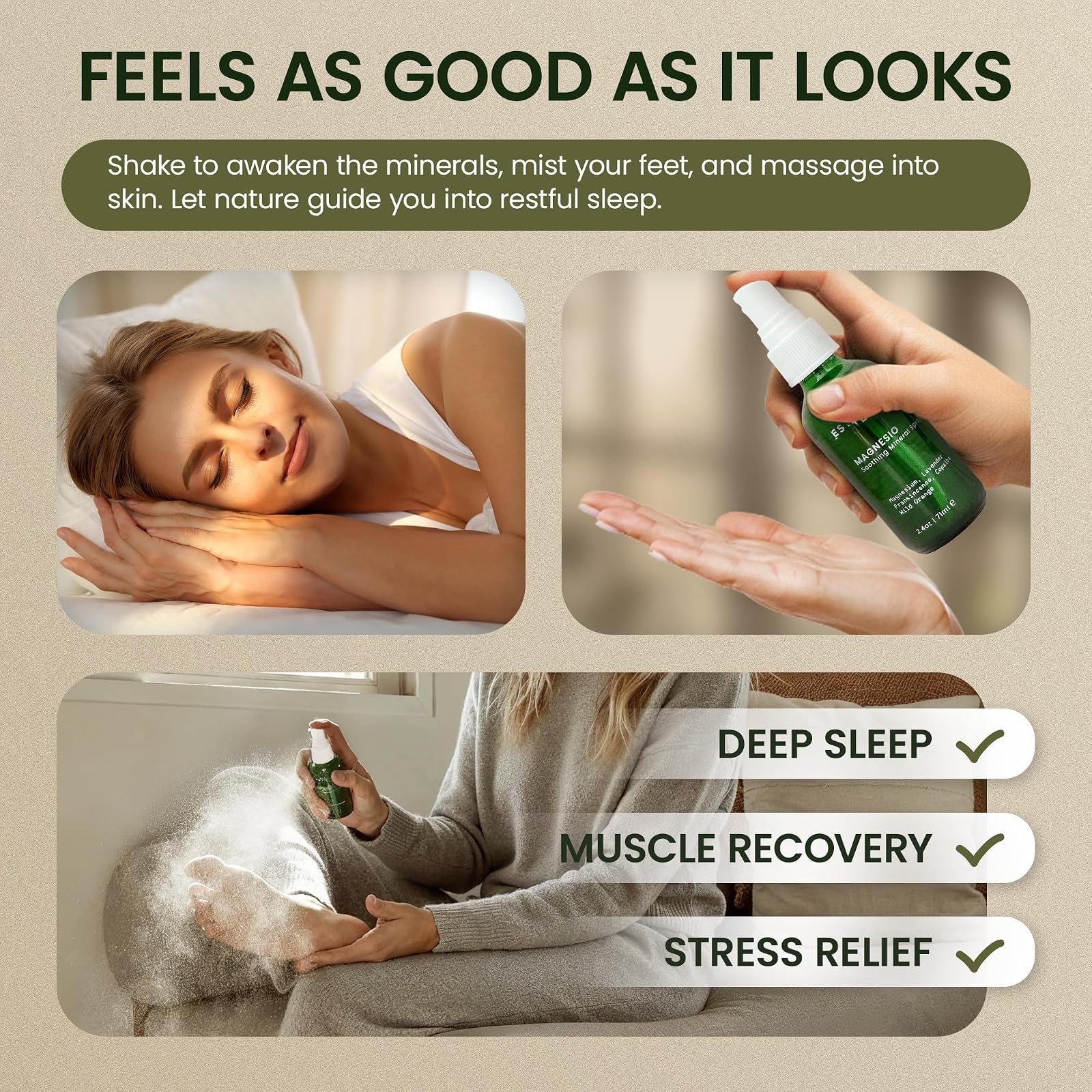 pure magnesium spray for better sleep