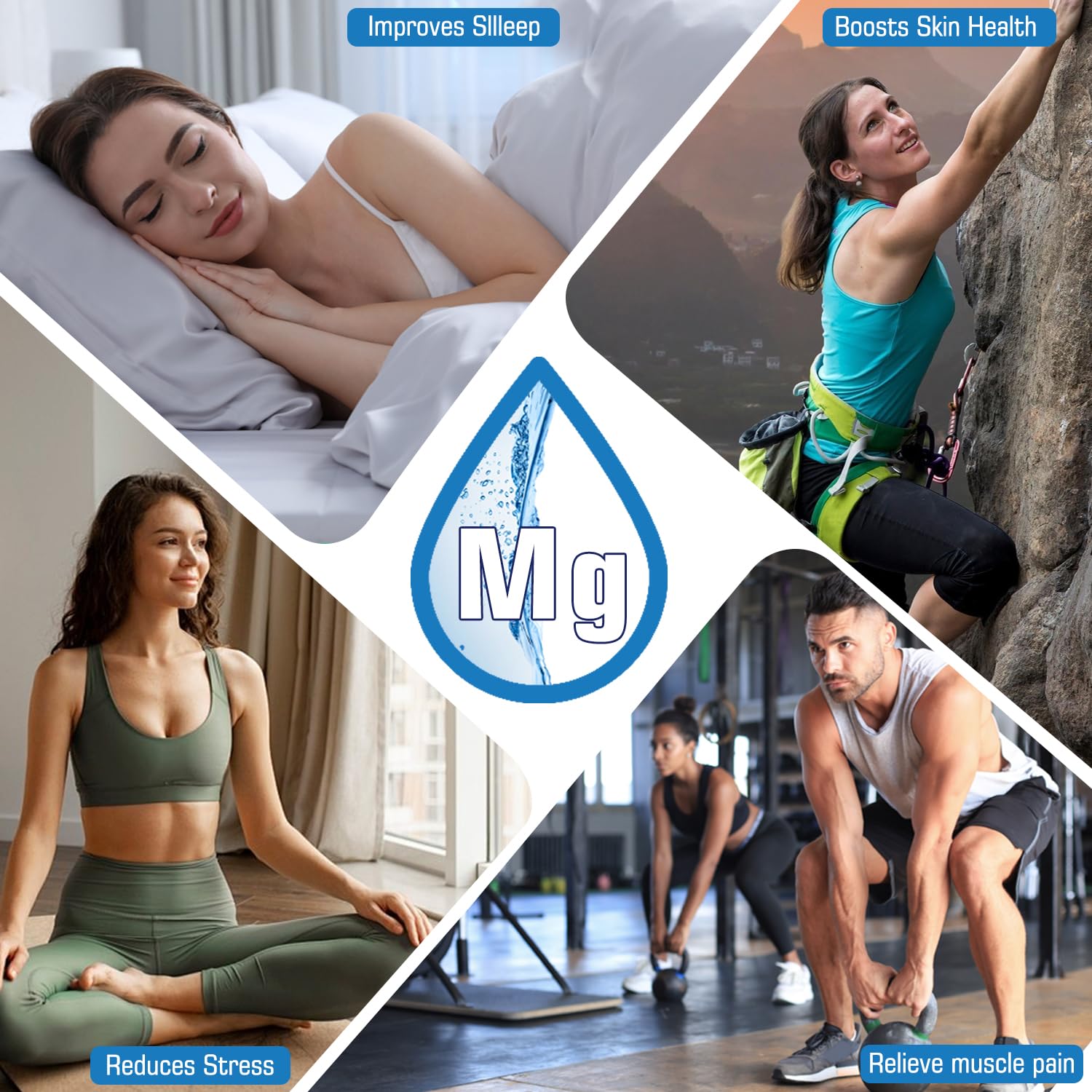 pure magnesium spray for muscle recovery