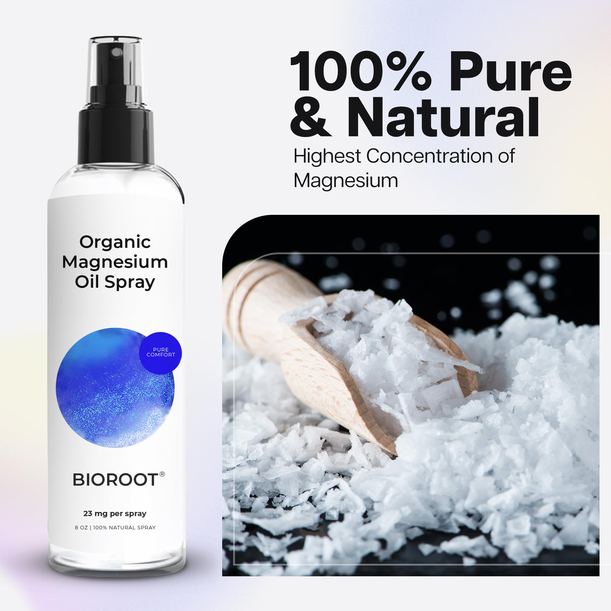 pure magnesium spray for muscle relief