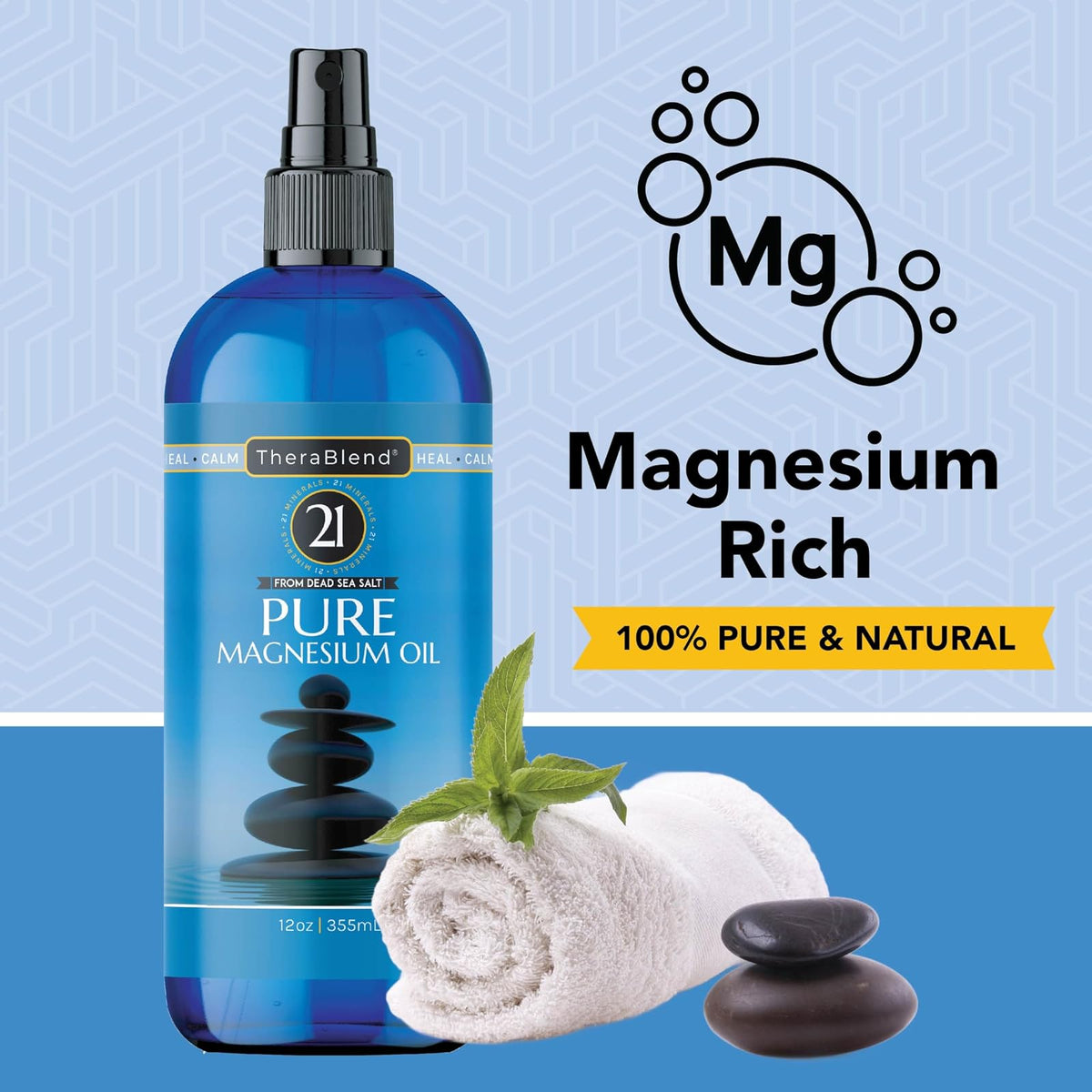 pure magnesium spray for muscle relief