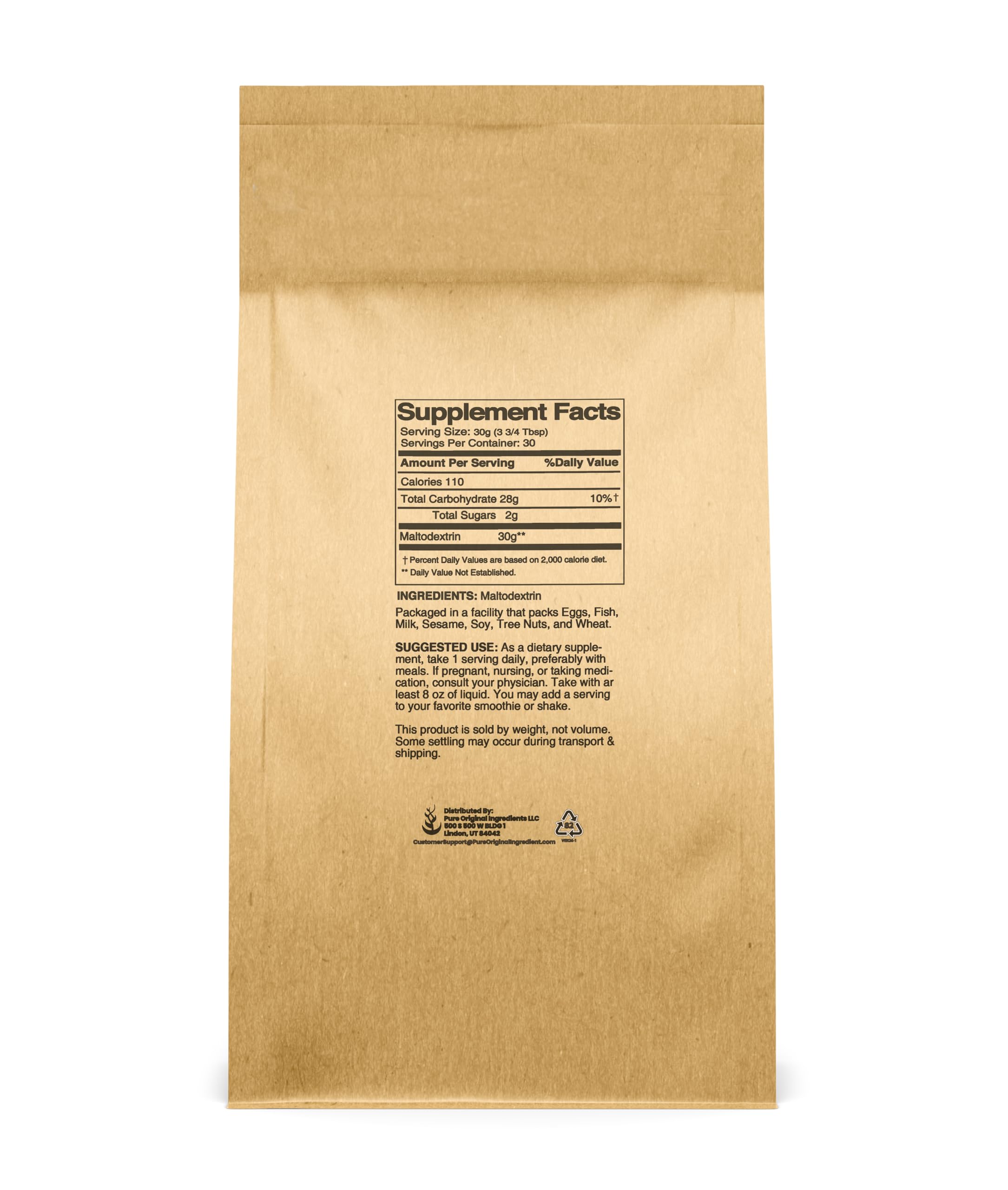 pure maltodextrin for vitamin blends
