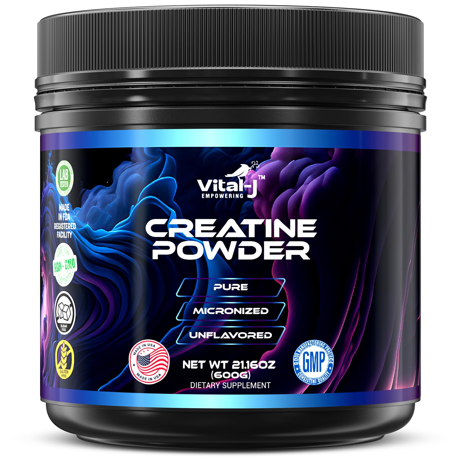 Pure micronized creatine for athletes