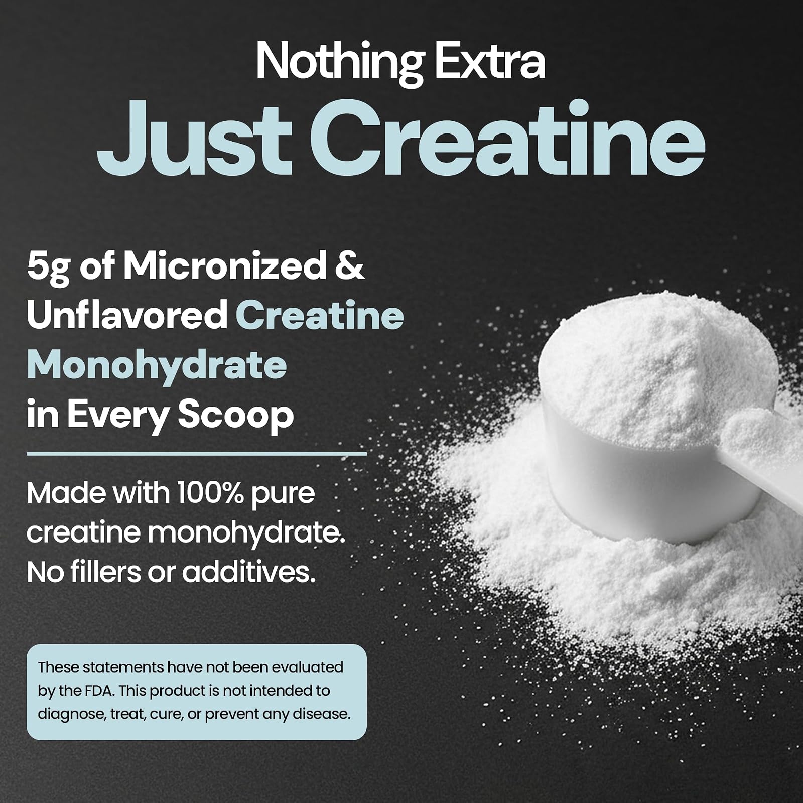 Pure micronized creatine supplement