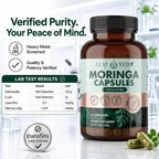 Pure Moringa capsules for energy