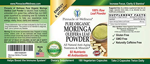 pure moringa capsules for natural healing