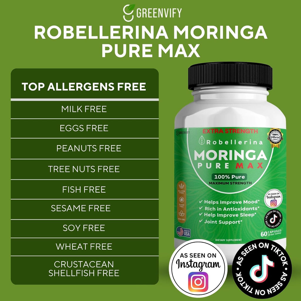 Pure Moringa extract for energy boost