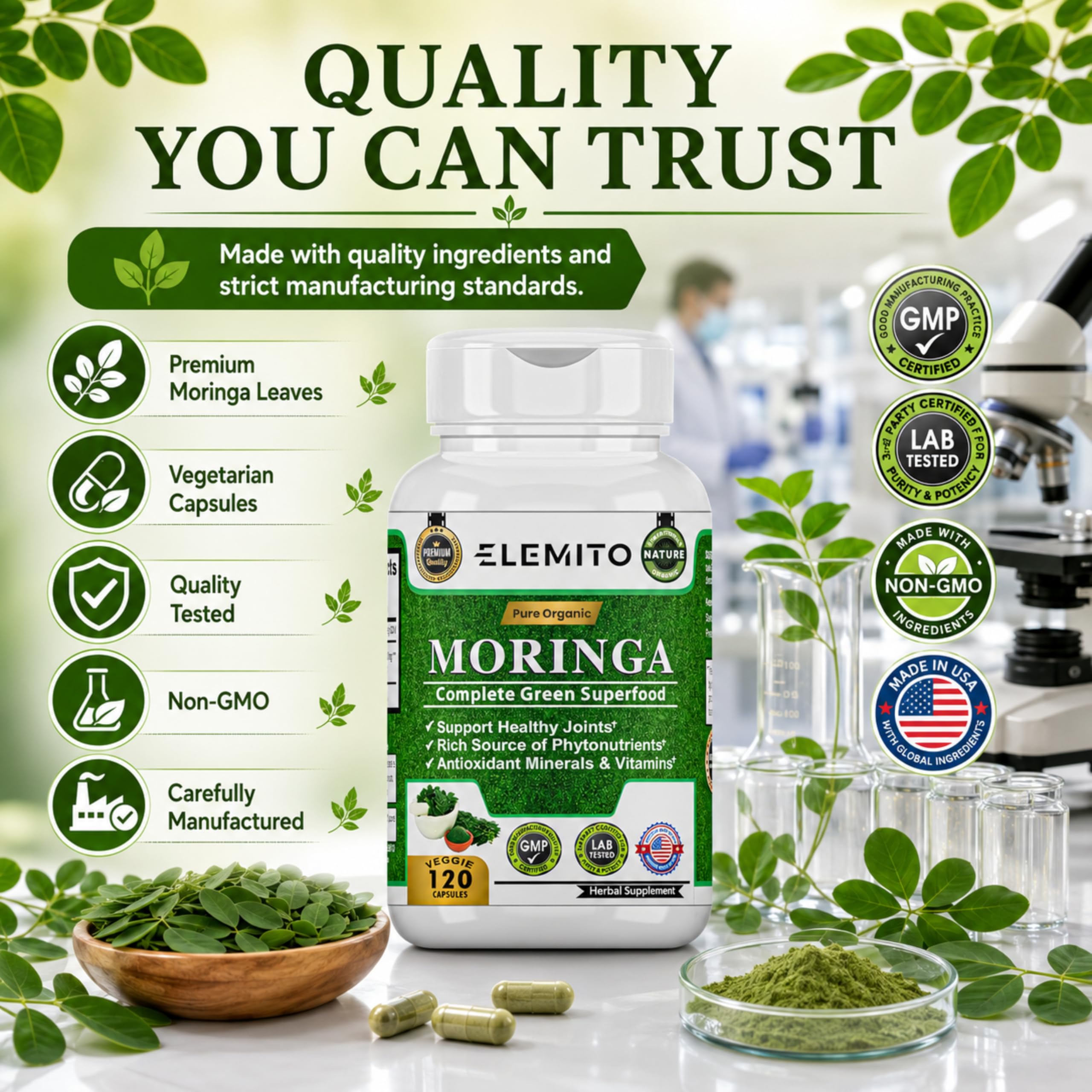 Pure Moringa for natural vitality