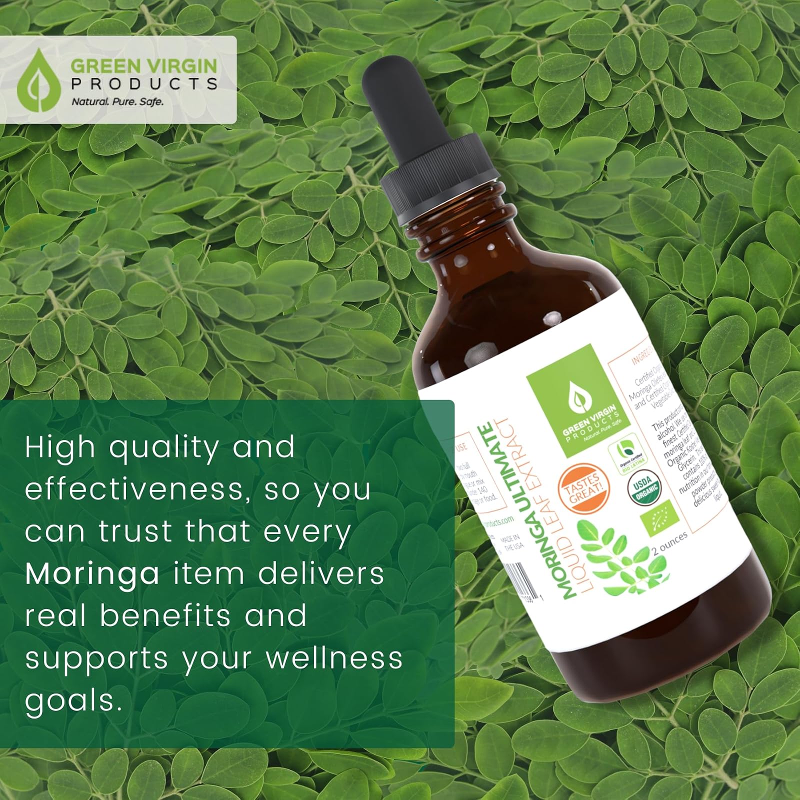 pure moringa leaf extract benefits