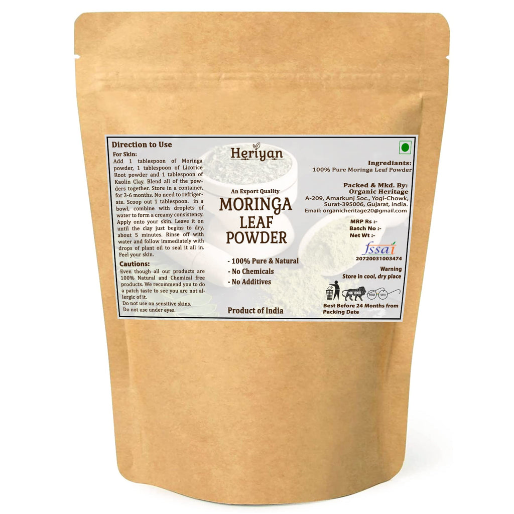 pure moringa leaf powder supplement