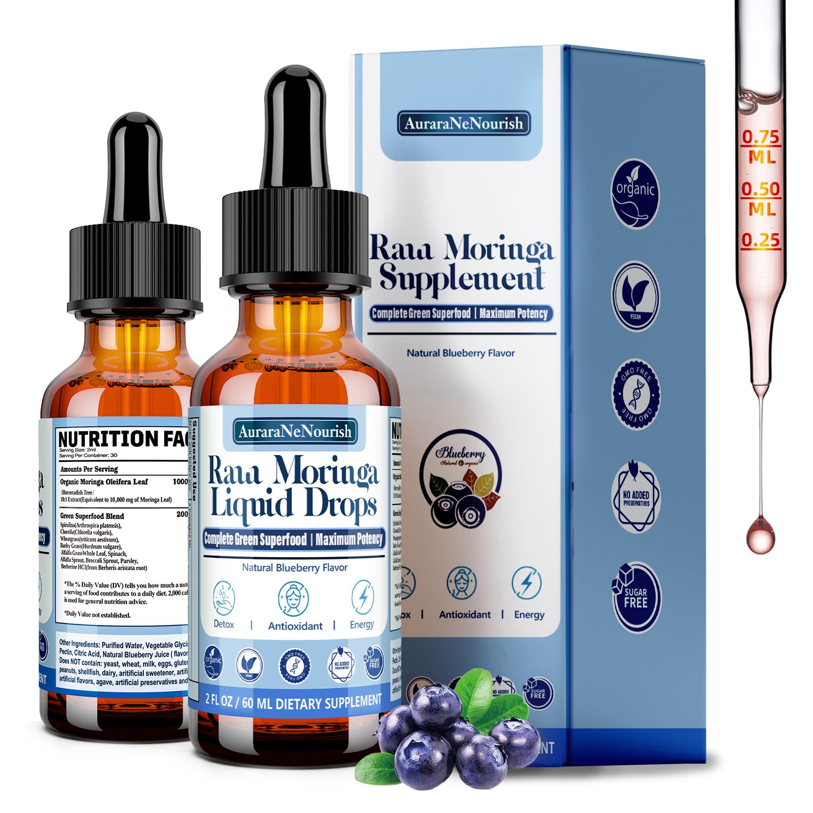 Pure Moringa liquid drops benefits